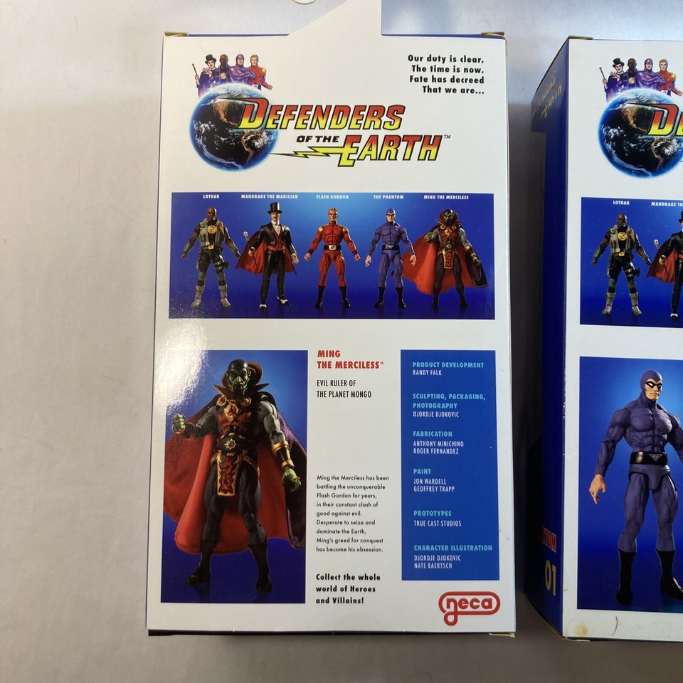 NECA Defenders of the Earth Series FLASH GORDON with MING and THE ...