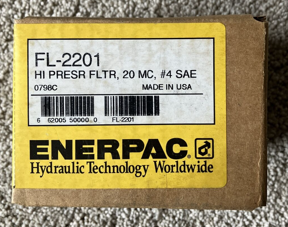 Enerpac FL-2201 High Pressure Oil Filter, 20 MC, #4 SAE | eBay