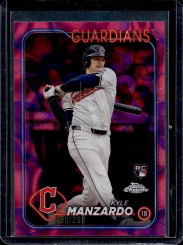 2024 Topps Chrome Kyle Manzardo Magenta/Purple Lava Lamp Refractor RC ...