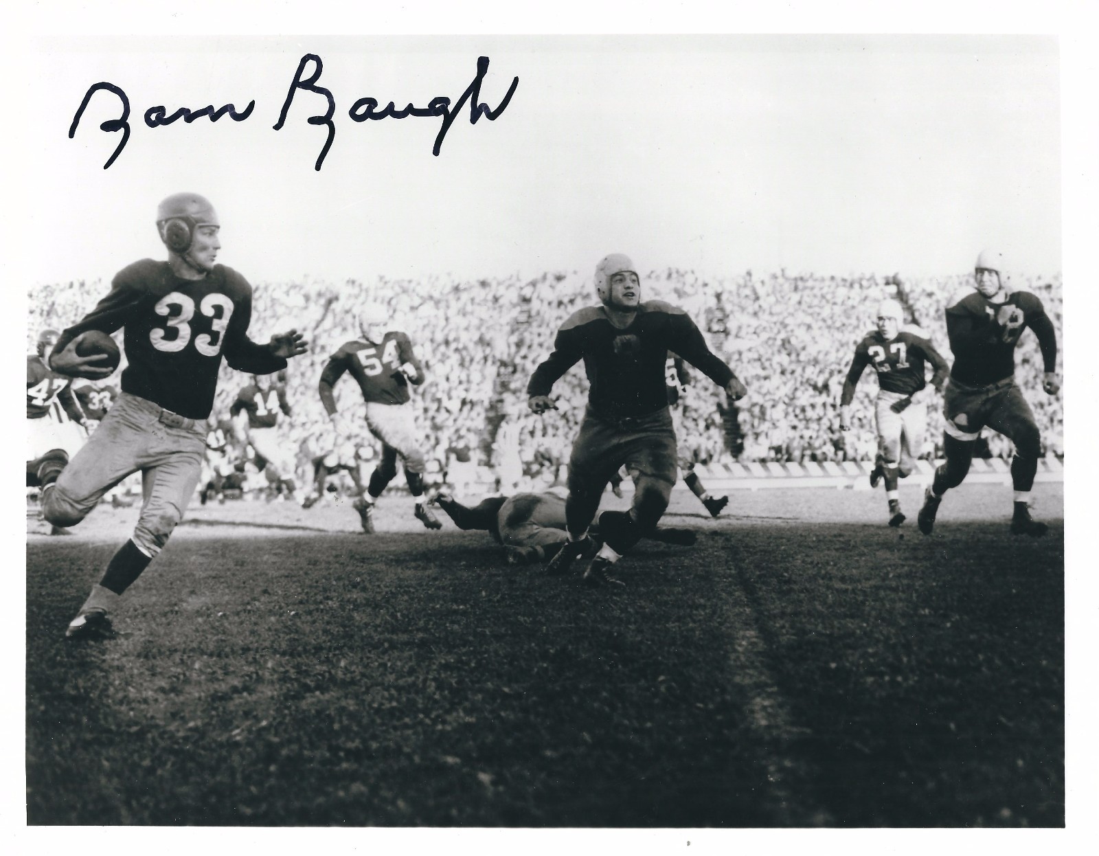 Signed 8x10 SAMMY BAUGH HOF Washington Redskins Autographed photo - w ...