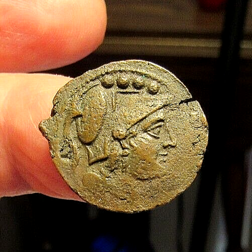 RARE 214BC-MERCURY SILVER COIN EARLY ROMAN REPUBLIC SEXTANS XF 6 ...