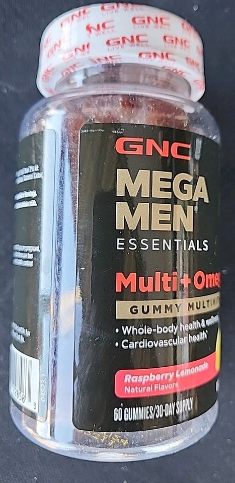 GNC Mega Men Essentials 50 Plus Gummy Multivitamin 60 Ex 7/26 READ! | eBay