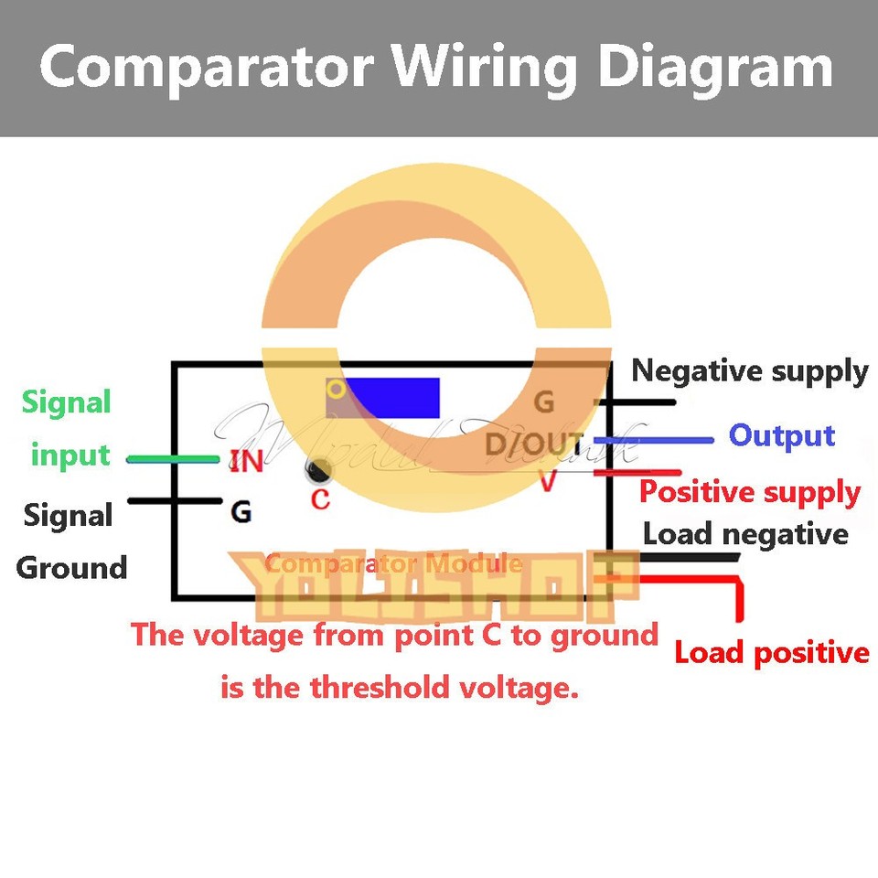LM393 Voltage Comparator Module Signal Adjustable High Low Level Dual ...