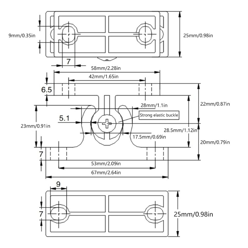 Universals T Shaped Door Catch Retainer Holder Car Door Lock Stoppers ...