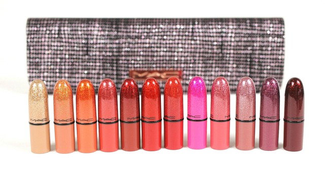Mac Holiday Taste of Stardom 12 Mini Lipstick With Pouch Never Been ...
