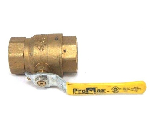 NEW PROMAX 1-1/4" BALL VALVES 600 WOG GAS -LP 250PSI MAX ANSI/NSF 61 | eBay