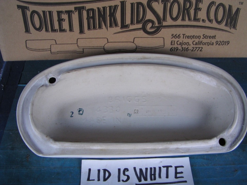 Briggs 7469 / 4330 & ProFlo 3112 White Toilet Tank Lid 4H8D | eBay