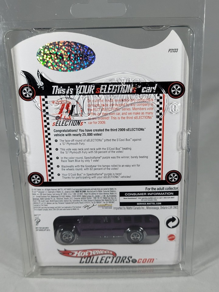 Hotwheels Redline Club S'Cool Bus,purple. | eBay