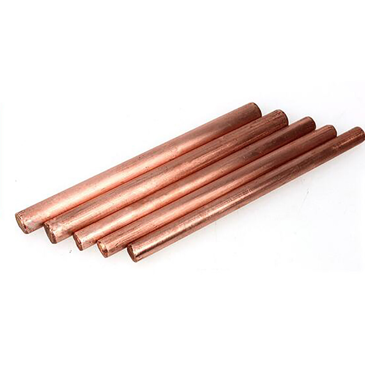 T2 Copper Round Rods Bar Dia. 5mm-80mm Metal Stick 100mm-500mm Length ...
