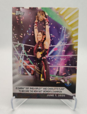 2021 Topps WWE Women's Division #24 Io Shirai def Rhea Ripley wrestling ...