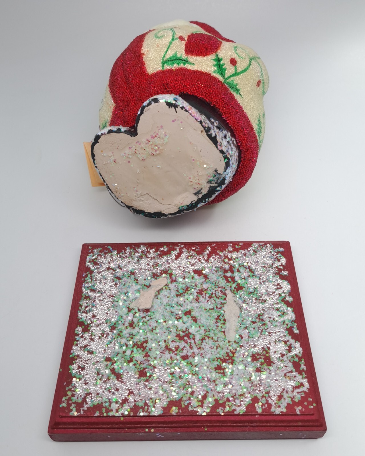 Ino Schaller Germany for Lord & Taylor 2003 Papier Mache Santa 10.5 ...