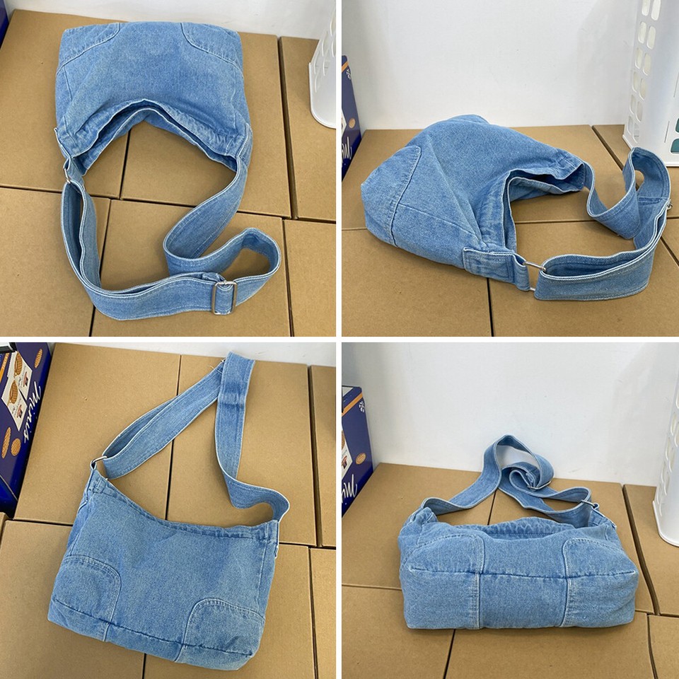 Women's Small Denim Crossbody Bag Shoulder Bags Jean Purse Ladies ...