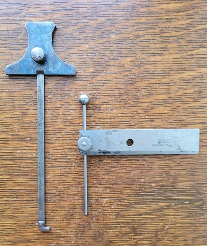 Vintage L. S. Starrett Depth Gages - No. 237 w/No. 610N 6" Rule & No ...