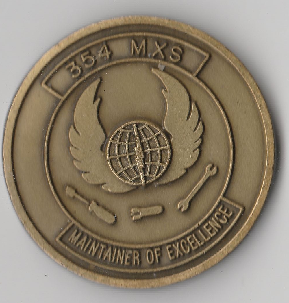 354 MXS Maintainer of Excellence Eielson Alaska Coin 1.5 "DIA | eBay