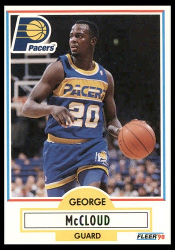 1990 Fleer #77 George McCloud Indiana Pacers Basketball Card | eBay