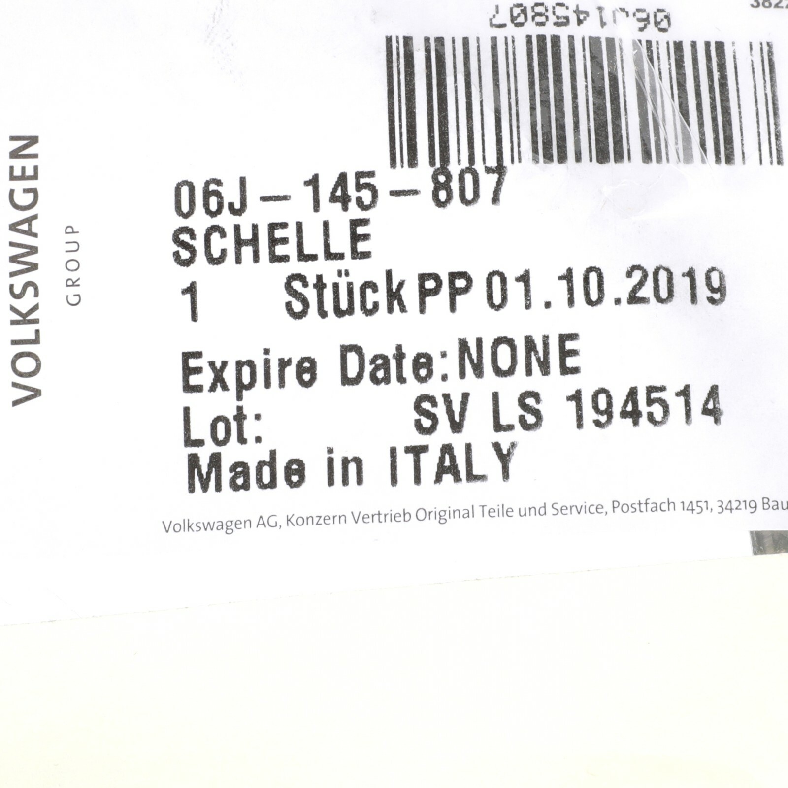 NEW OEM VW Volkswagen Repair Clamp For Turbos CC Eos GTI Passat Tiguan ...