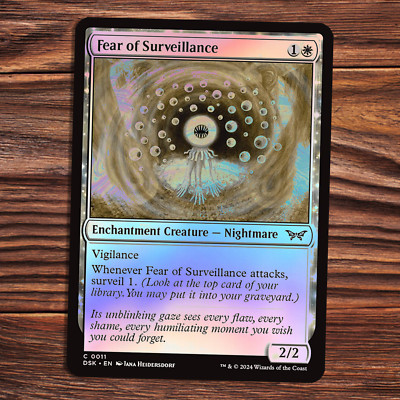 Fear of Surveillance - FOIL - Duskmourn - Magic the Gathering | eBay