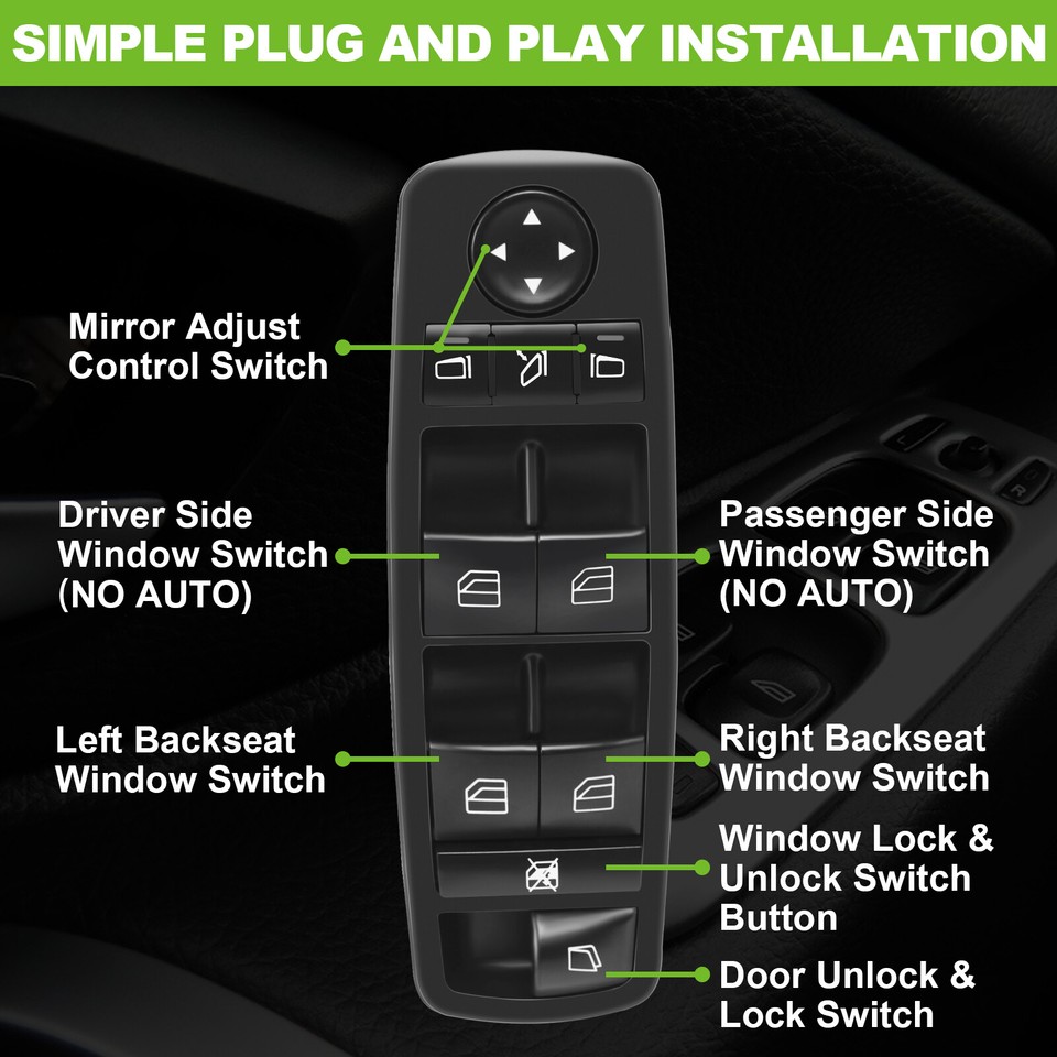 Fit For Mercedes-Benz GL450 GL320 GL350 GL450 GL550 High Quality Window ...