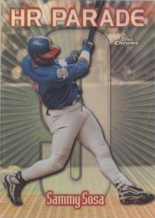 1999 Topps Chrome - HR Parade Sammy Sosa #461 Refractor Sosa Hits ...