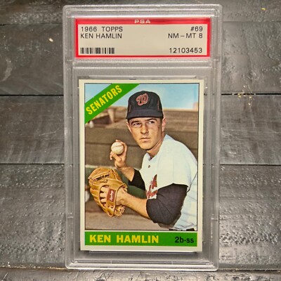 1966 Topps Ken Hamlin #69 *Senators* PSA 8 NM-MT | eBay