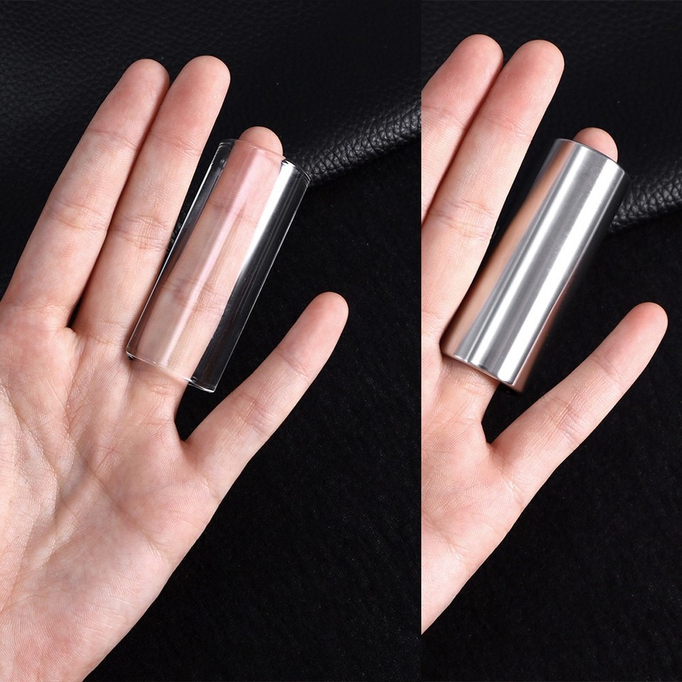 6Pcs Glass Slide and Stainless Steel Slide Medium Bottleneck Slide for ...