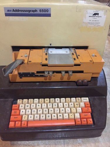 Addressograph 6500 Graphotype Debossing Embossing Dog ID Tag Printing ...