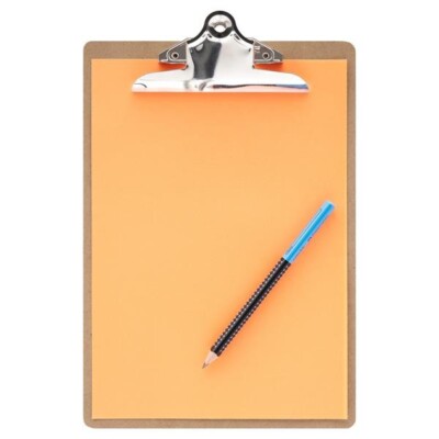 A4 Wooden Clipboard Strong Metal Clip with Hanging Hole Paper Exam ...