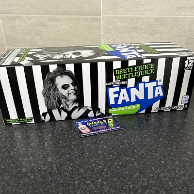 Fanta Haunted Apple FULL SUGAR X12 Cans Full Case American Imported New ...