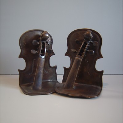 Vintage Hollywood Regency Style Brass Violin Musical Instrument ...