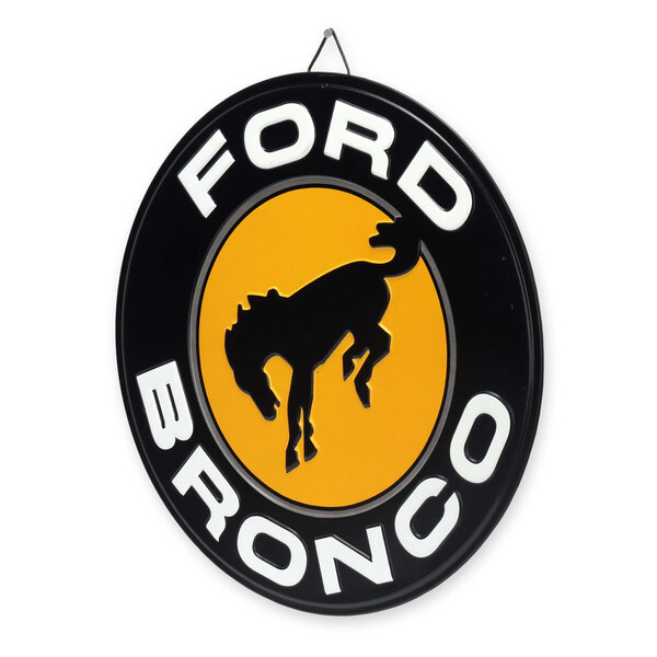 Ford Bronco Logo Round Metal Sign * Must Have For Any Bronco Owner ...