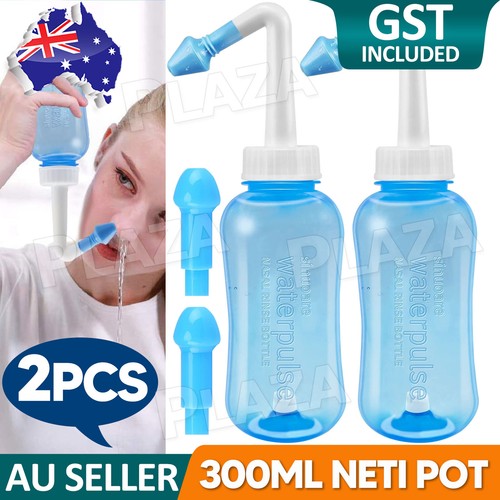 Neti Pot Nasal Wash Rinsing System Kit Nose Irrigations w/Washing Salt ...