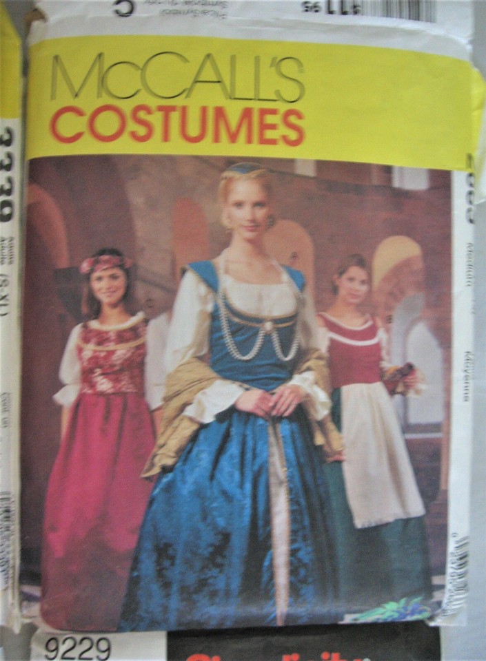 Medieval Costume Patterns - Simplicity 9229, McCall 3339 & 2663 ...