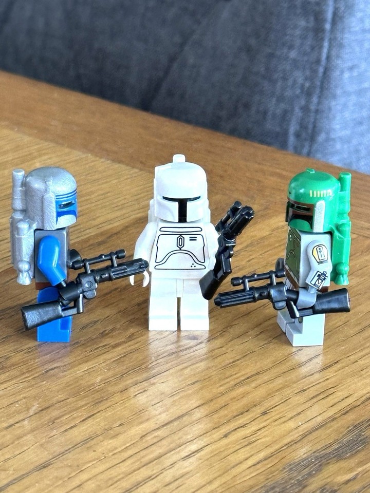 Star Wars Mini-figures jango fett boba fett cloud city minifig x3 | eBay UK