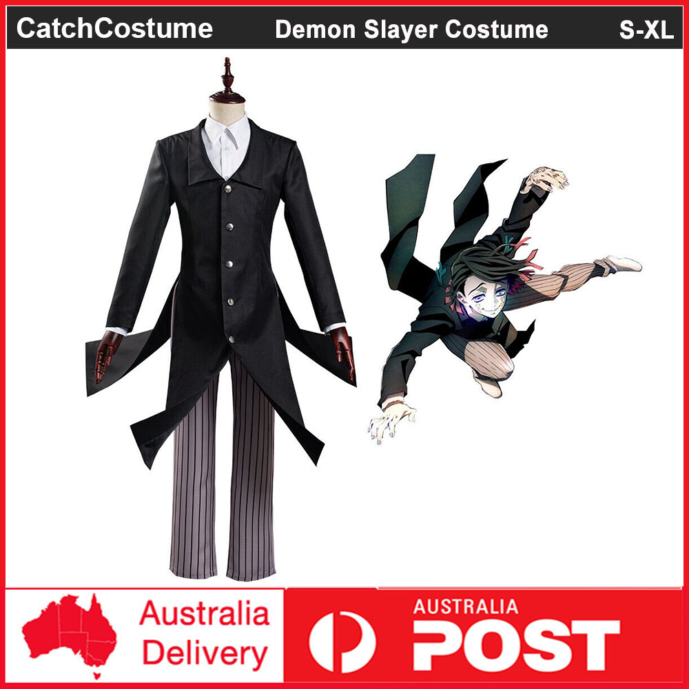 Anime Demon Slayer Kimetsu no Yaiba Enmu Cosplay Costume Wig Halloween ...