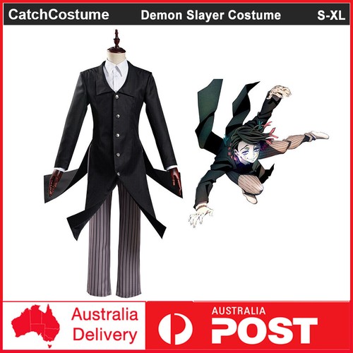 Anime Demon Slayer Kimetsu no Yaiba Enmu Cosplay Costume Wig Halloween ...