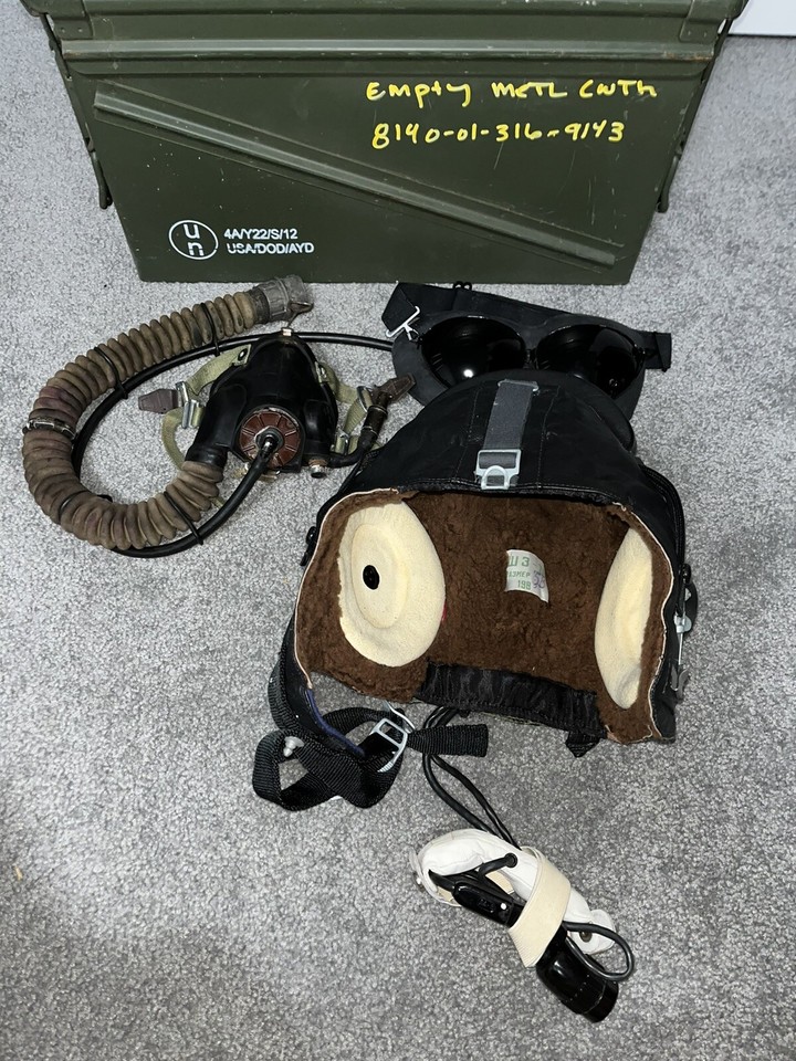 Original Mig pilot helmet+oxygen mask KM-32 Russian Air Force Soviet | eBay
