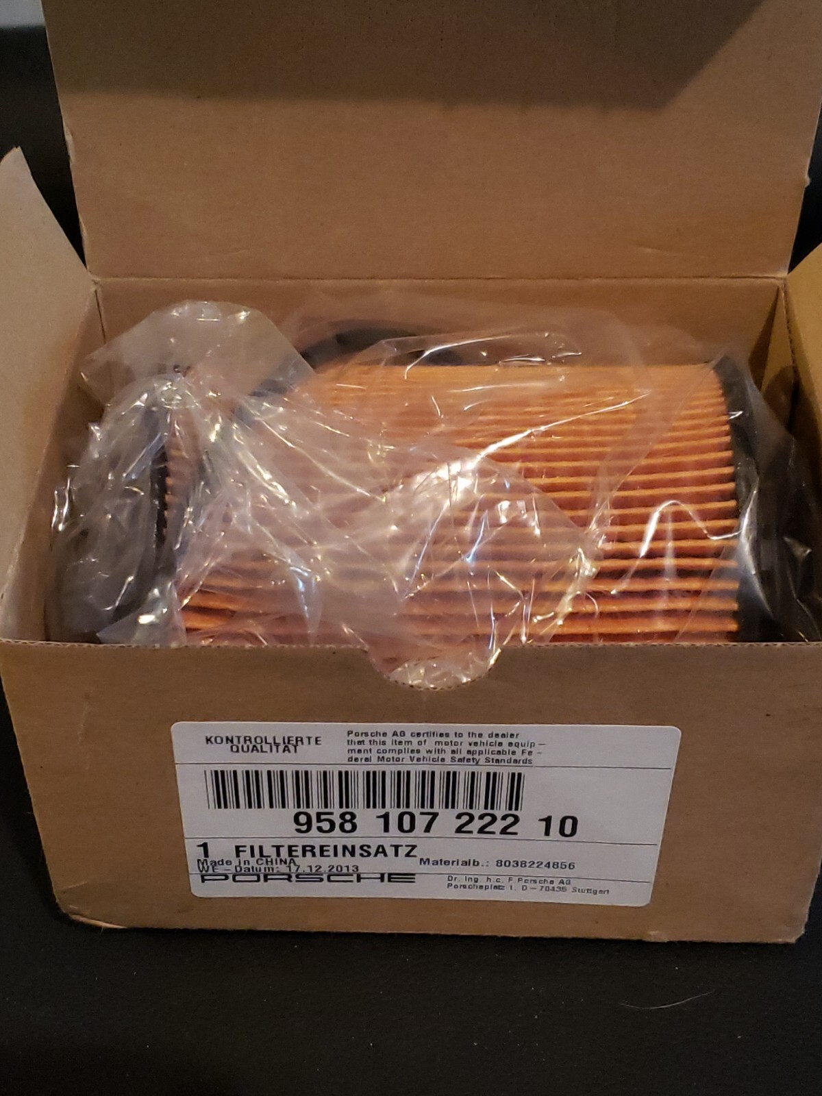 PORSCHE 95810722210 - cross reference oil filters | oilfilter ...