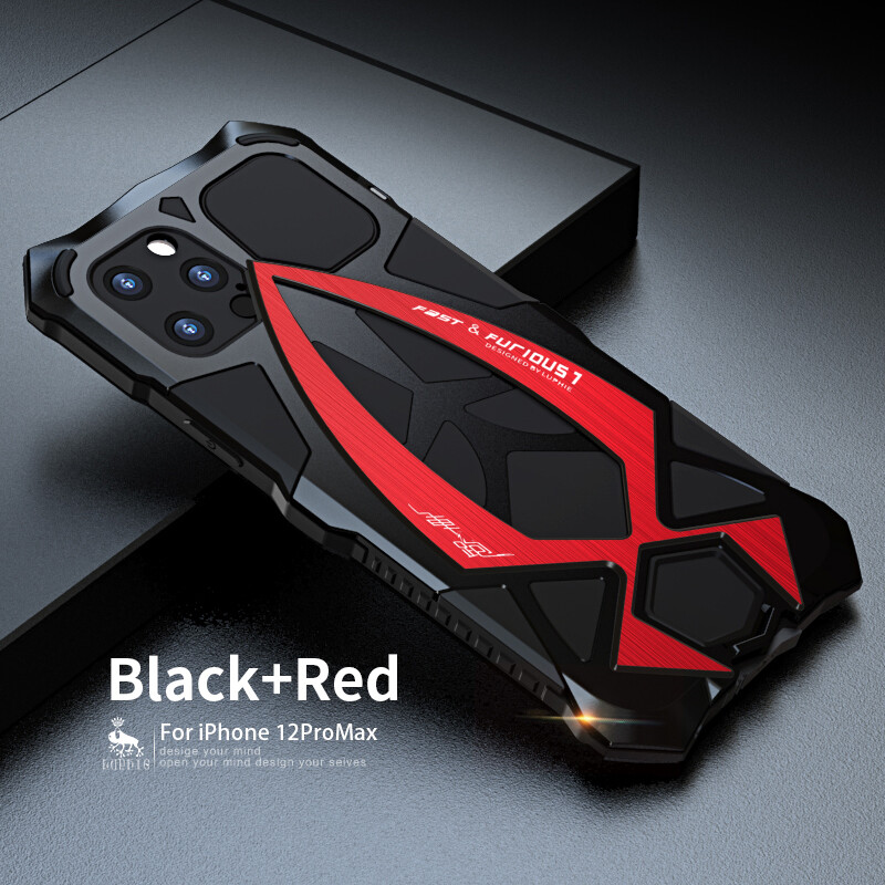 For iPhone 12 13 14 16 17 Pro Max Heavy Duty Metal Shockproof Bumper ...