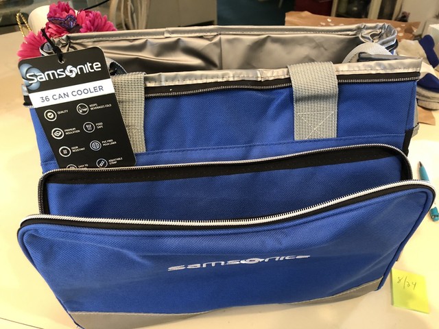 Samsonite 36 Cans Collapsible Cooler Bag Outdoors Summer - Blue for ...
