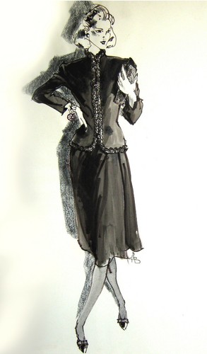 Kenneth Paul Block - Original Fashion Illustration - circa 1982 | eBay