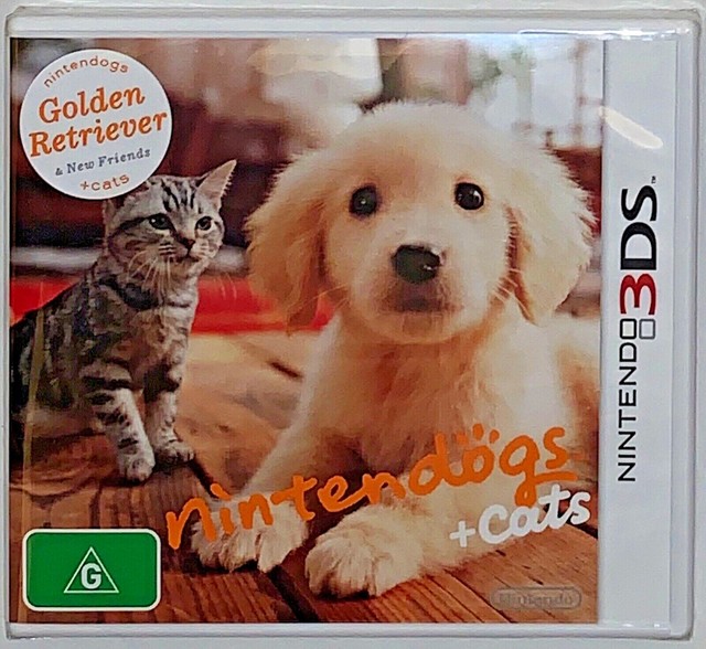 Nintendogs Cats Golden Retriever & Friends 3ds Game for sale online | eBay