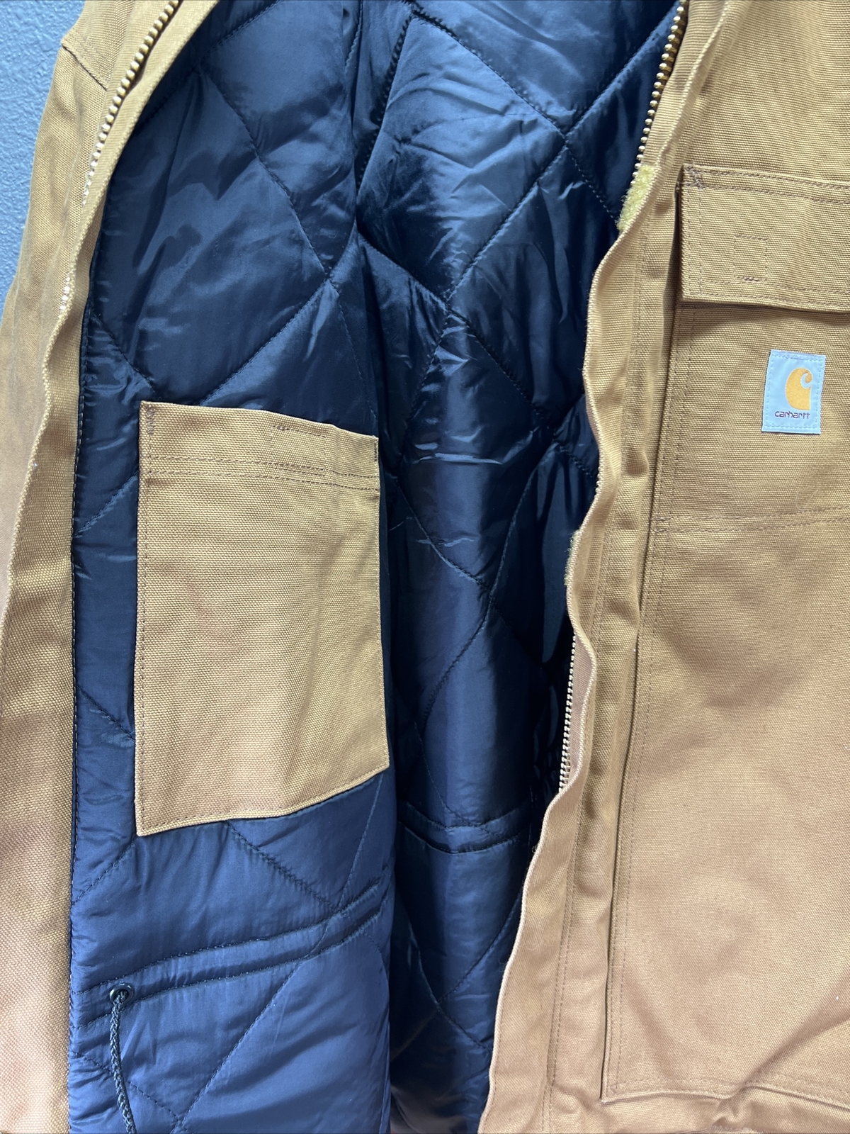 Carhartt Jacket Mens 2XXL Brown Firm Duck Traditional Coat Insulated ...