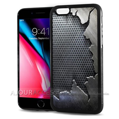 ( For iPhone 8 Plus ) Back Case Cover AJ10706 Break Metal Wall | eBay