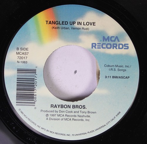 Country 45 Raybon Bros. - Tangled Up In Love / The Way She'S Lookin' On ...