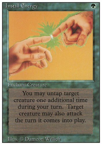 MTG Magic the Gathering Instill Energy (203/306) Revised Edition NM | eBay