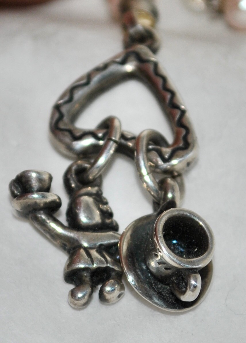 Anni + Co. Sterling 925 Waitress Coffee Theme Charms Pearl Glass Bead ...