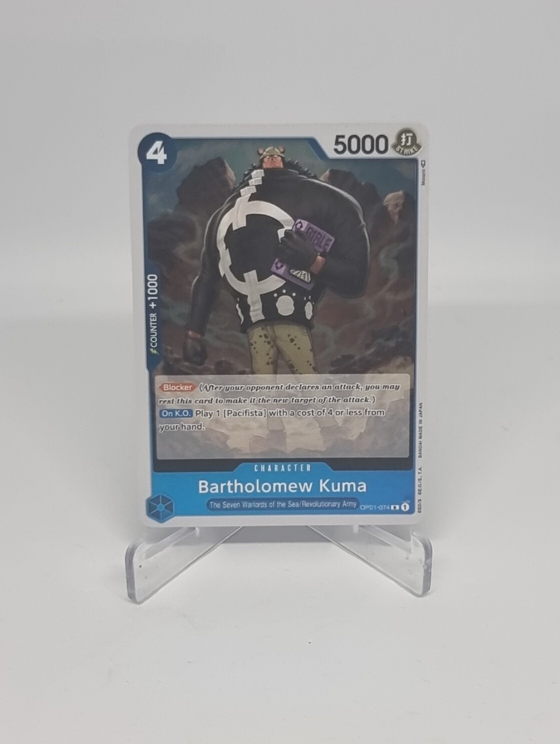 Bartholomew Kuma OP01-074 R (Rare) One Piece Romance Dawn TCG Card ...