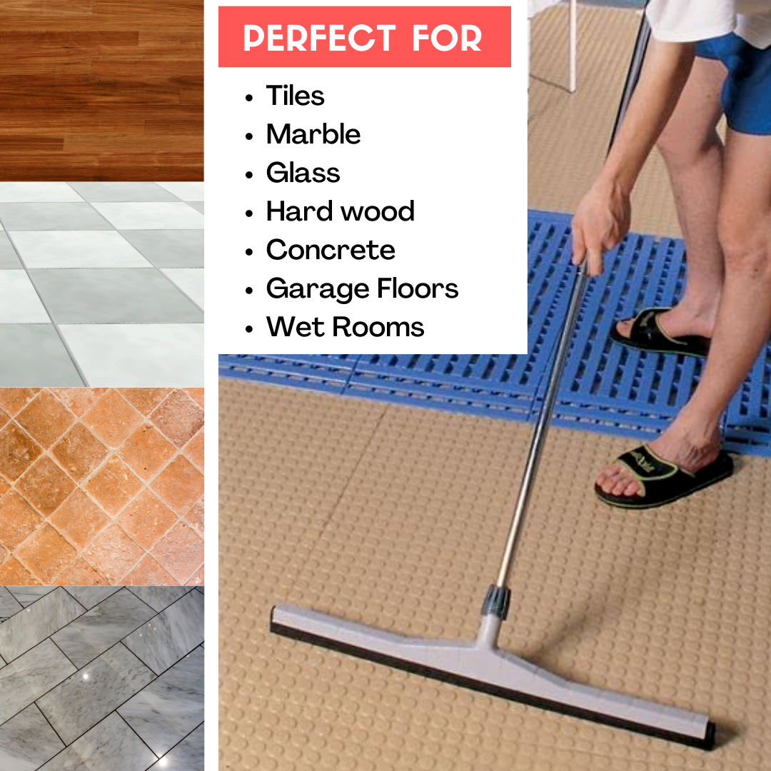 Floor Squeegee Heavy Duty Industrial 45cm or 75cm Head Including ...