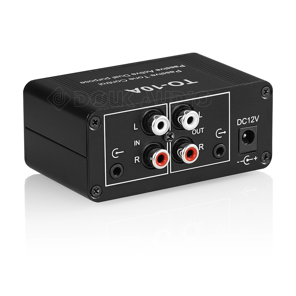 Mini Audio Attenuator 3.5mm/RCA Volume Controller Stereo Preamp w/Tone ...
