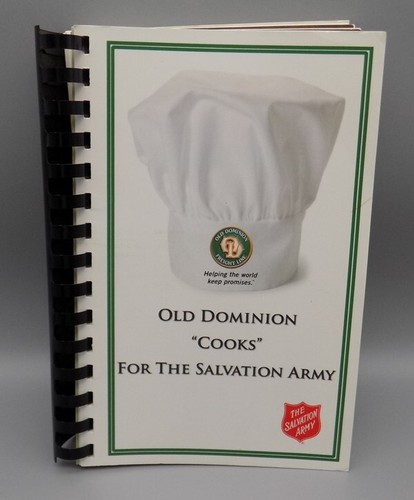 Old Dominion Cooks For The Salvation Army Cookbook 2010 Very Clean | eBay